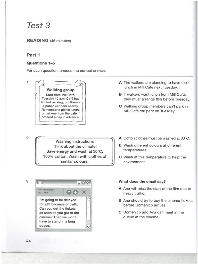 Test 3 Full B1 | PDF