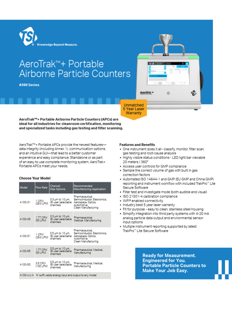 Čítač Částic A100 Datasheet | PDF | Electricity | Electronics