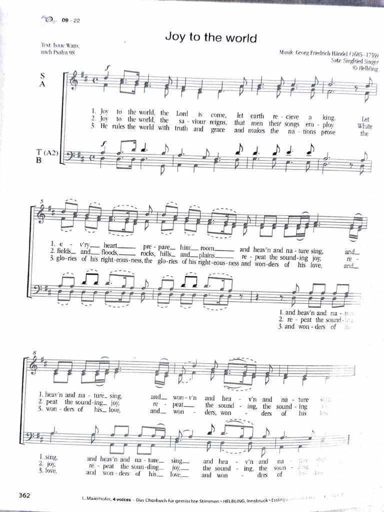 Joy To The World | PDF