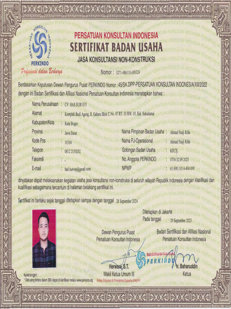 Sbu NJK CV Has Survey 2023 - 2024 | PDF