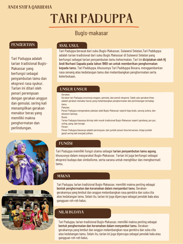 Tari Paduppa: Tarian Penyambutan Bugis-Makassar | PDF