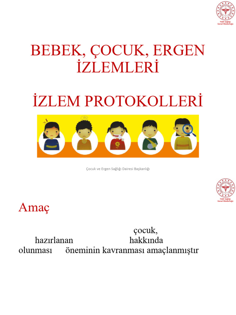 Bebek Cocuk Ergen Izlemleri Ve Izlem Protokolleri | PDF