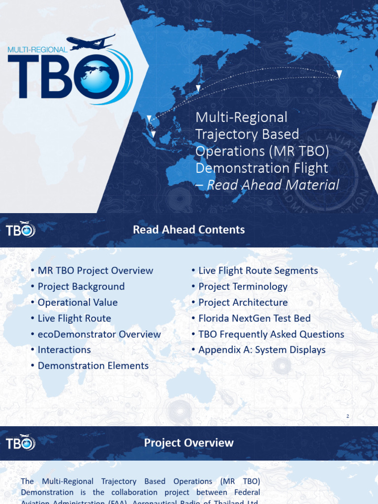 MR TBO Demo Read Ahead Material Bangkok Event | PDF | Air Traffic Control | Aviation Safety