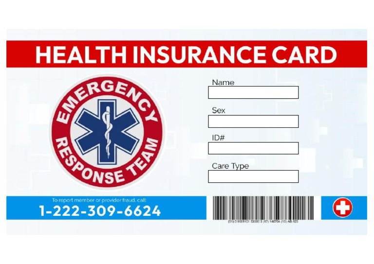 Health Insurance Card - June Hirthe | PDF