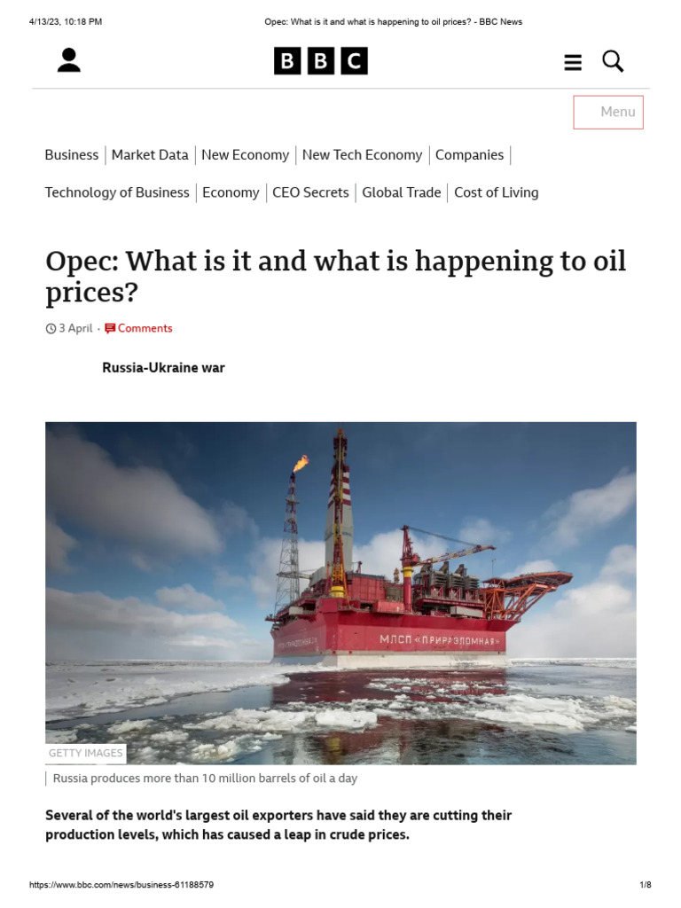 OPEC Cuts and Rising Oil Prices | PDF | Opec | Price Of Oil