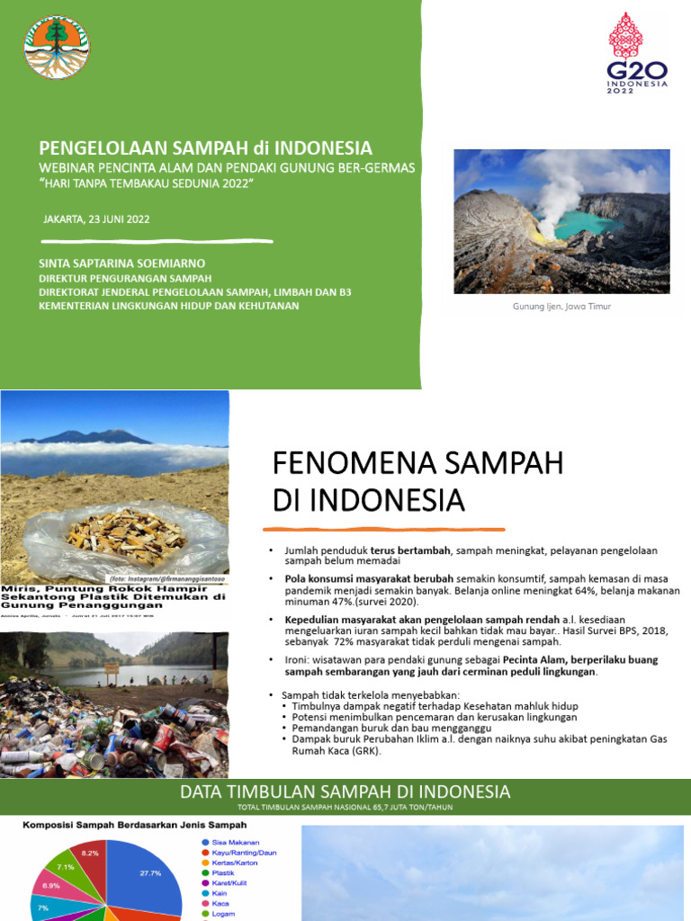 1. KLHK_Webinar Sampah Rokok Germas | PDF