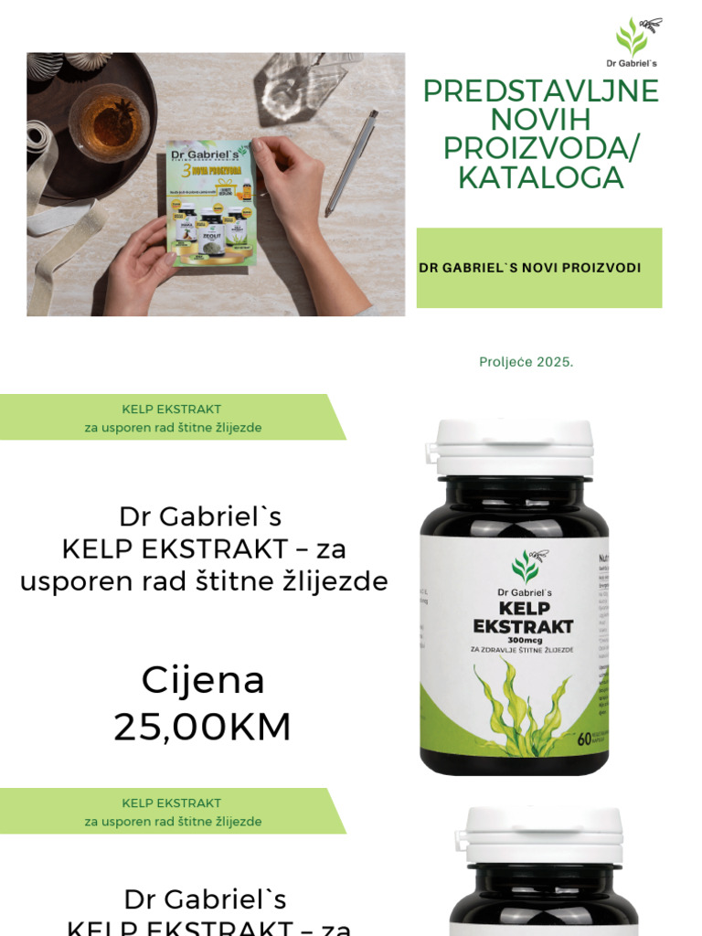 DR Gabriel's Novi Proizvodi - Prezentacija - Proljeće 2025. FINAL | PDF