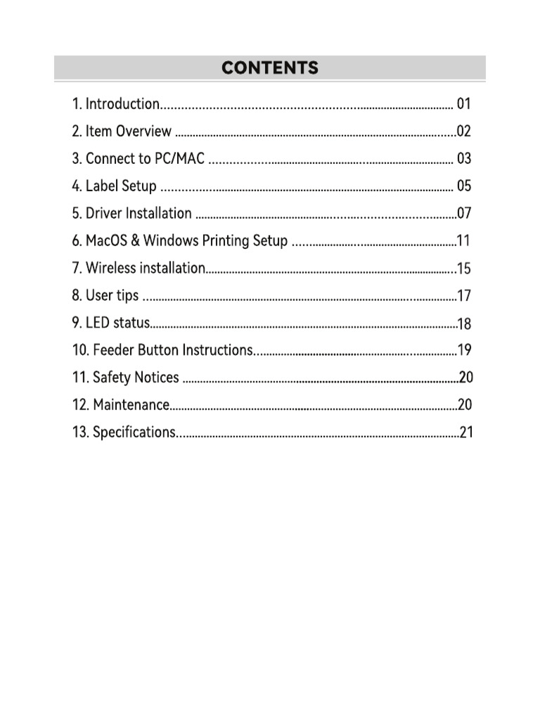 Vevor Thermal Printer Installation | PDF