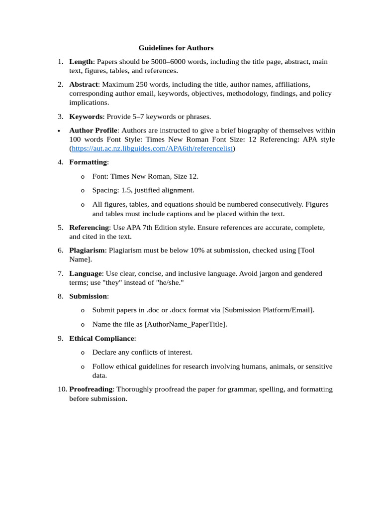 ICSSR Author Guidelines Overview | PDF