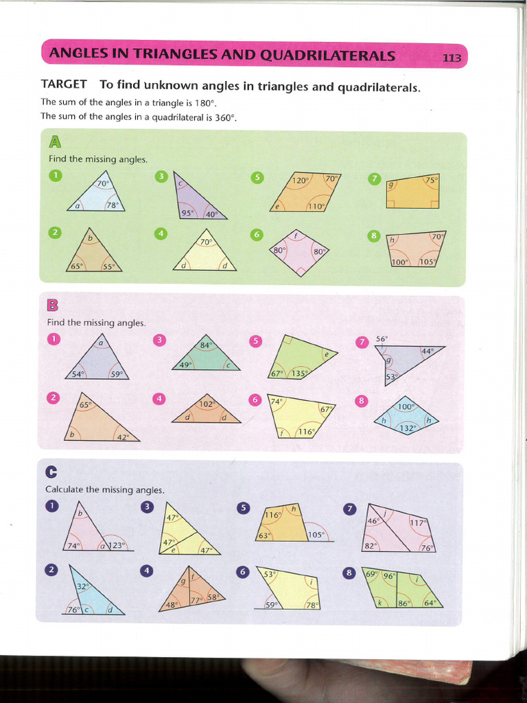Angles in Triangles | PDF