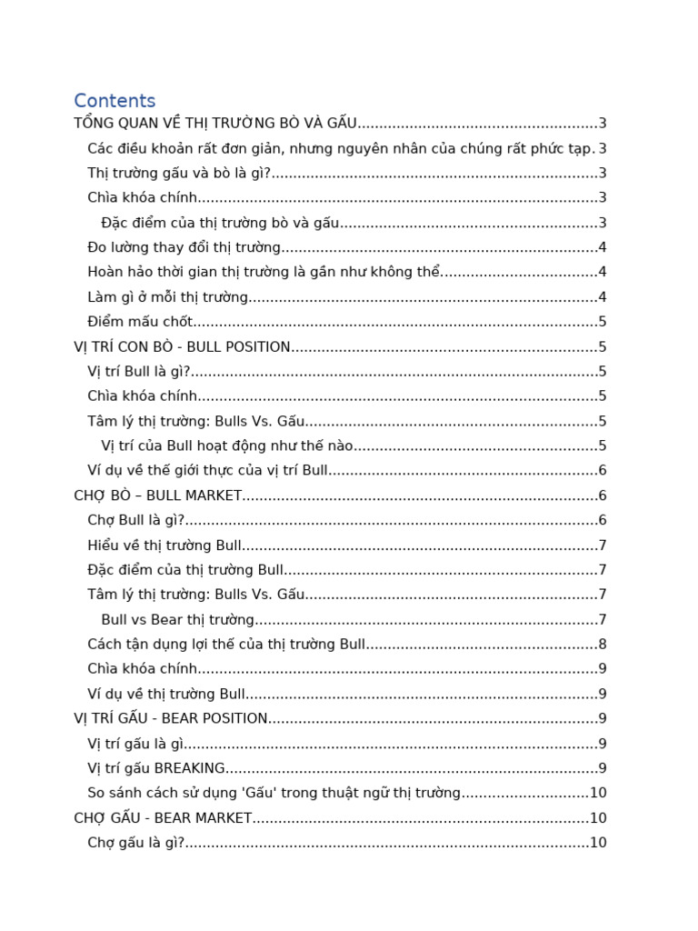 02.THI TRUONG BULL, BEAR, CHOPPY MARKET | PDF