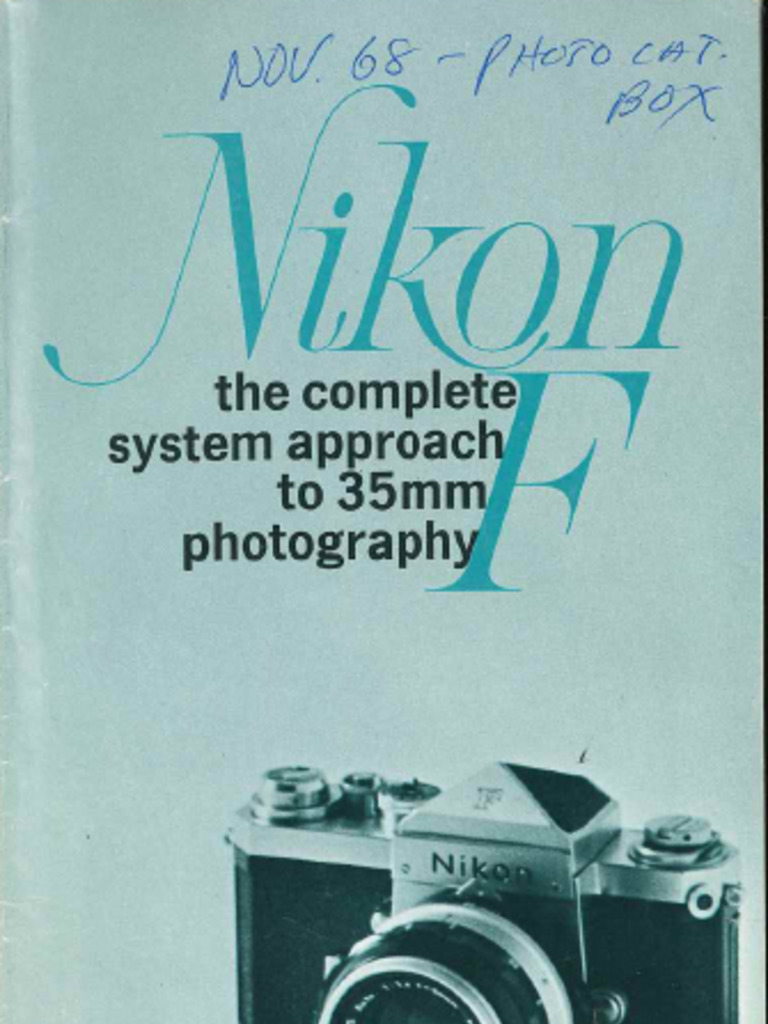 Nikon F Camera System 1968 | PDF