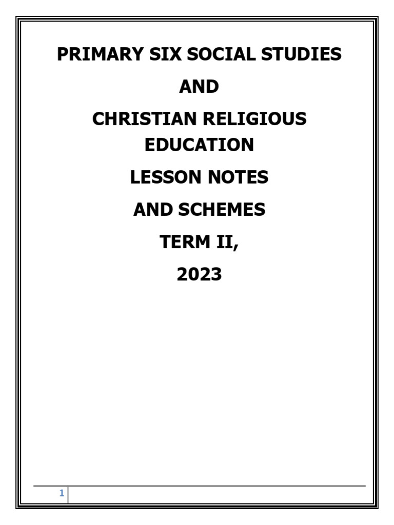 P.6 SST Notes Term Ii, 2023 | PDF | Agriculture | Transport