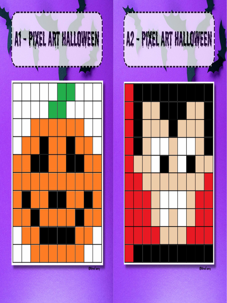 Pixel Art Halloween Fanny - Rotated 1 | PDF