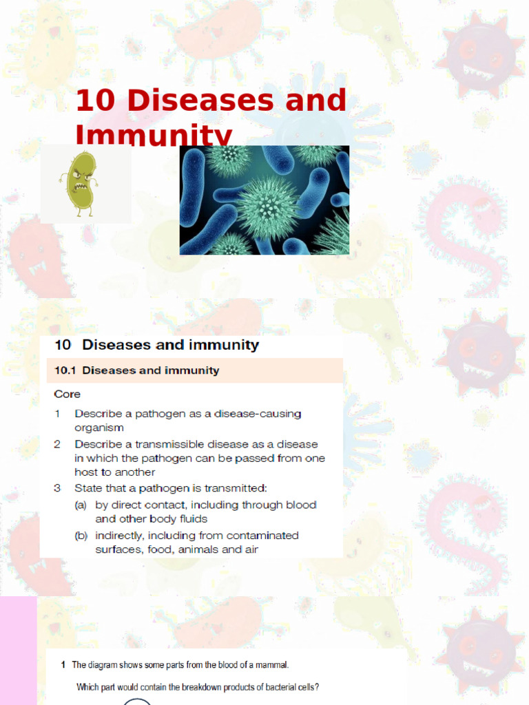 10 1+Diseases+and+Immunity | PDF | Vaccination | Pathogen