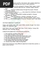 Adjectives To Describe A Pet | PDF | Cats | Pet