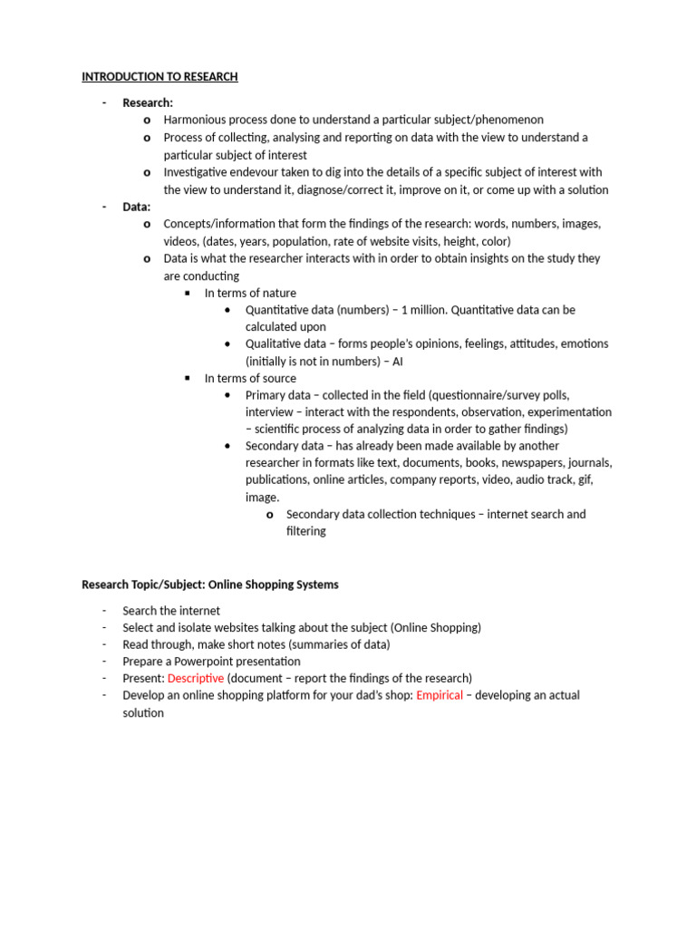 Understanding Research Methods and Data | PDF