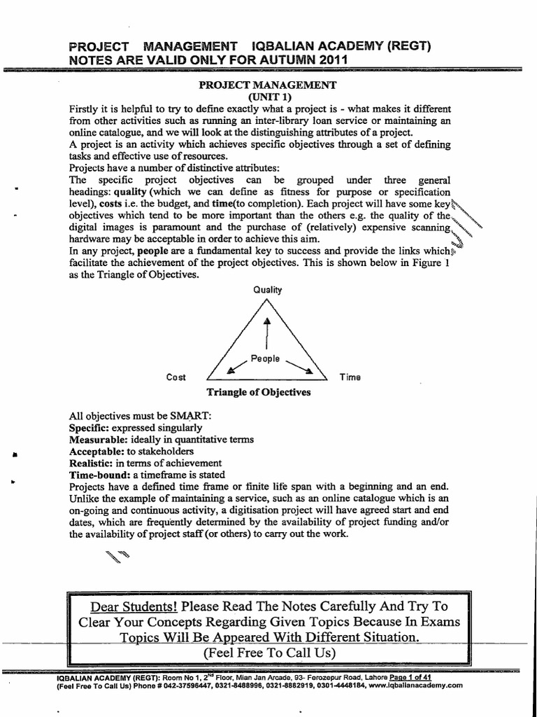 Project Management 569 | PDF