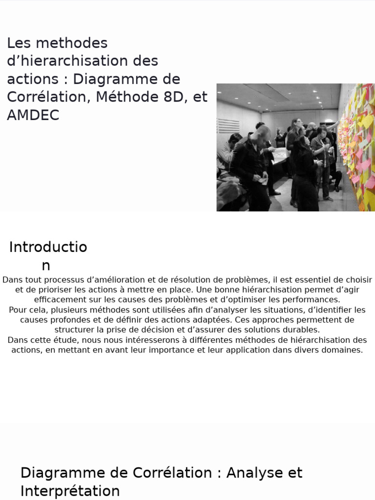 Introduction-aux-Outils-dAmelioration-Continue-Diagramme-de-Correlation-A8D-et-AMDEC.pptx | PDF