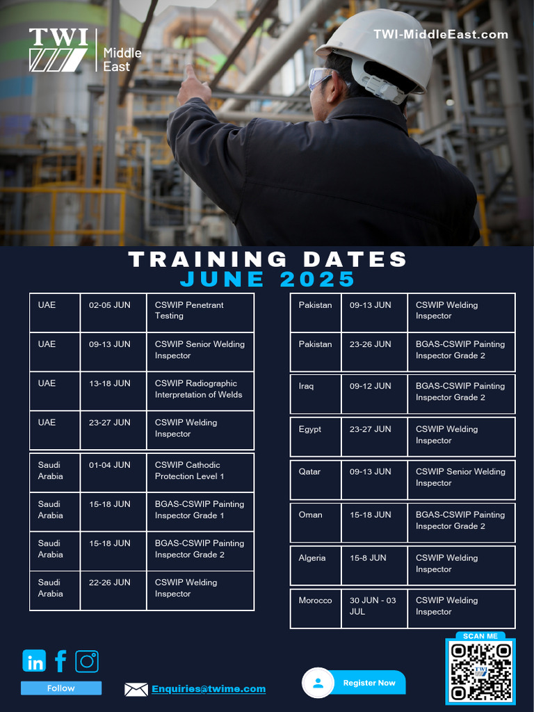 06 Twi Me Regional Training Calendar Jun2025 | PDF