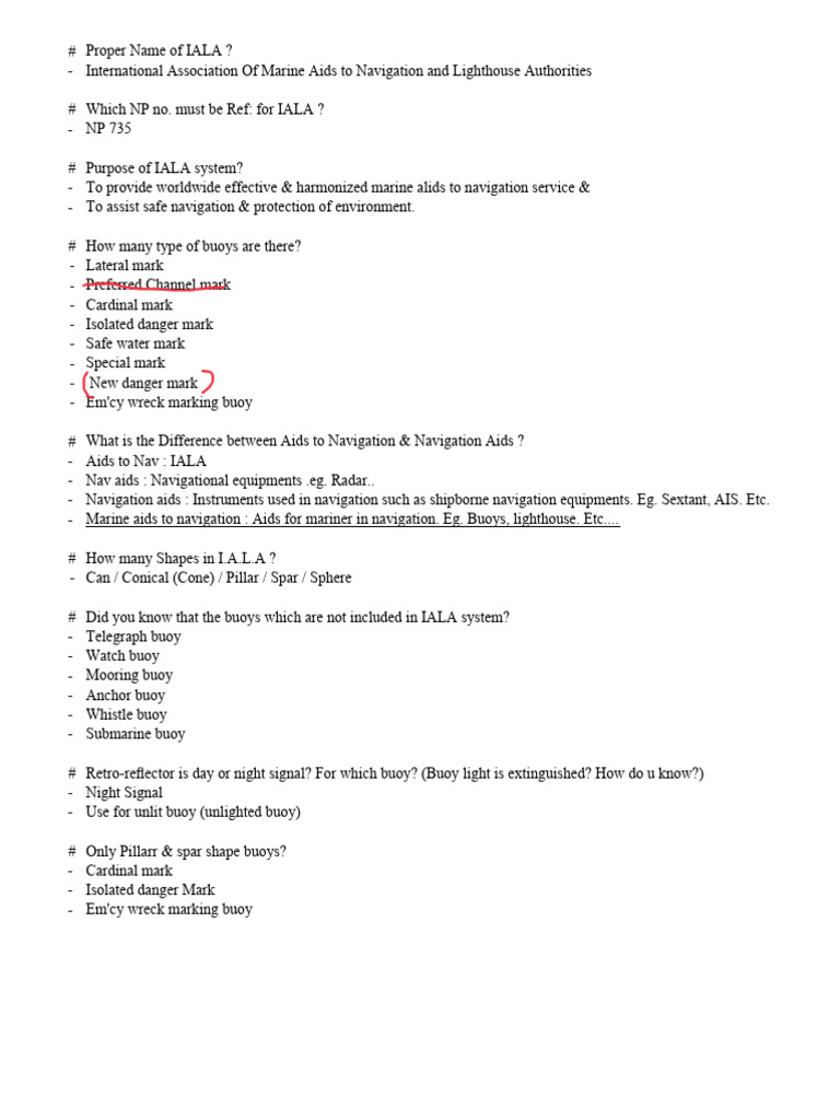 IALA | PDF | Navigation