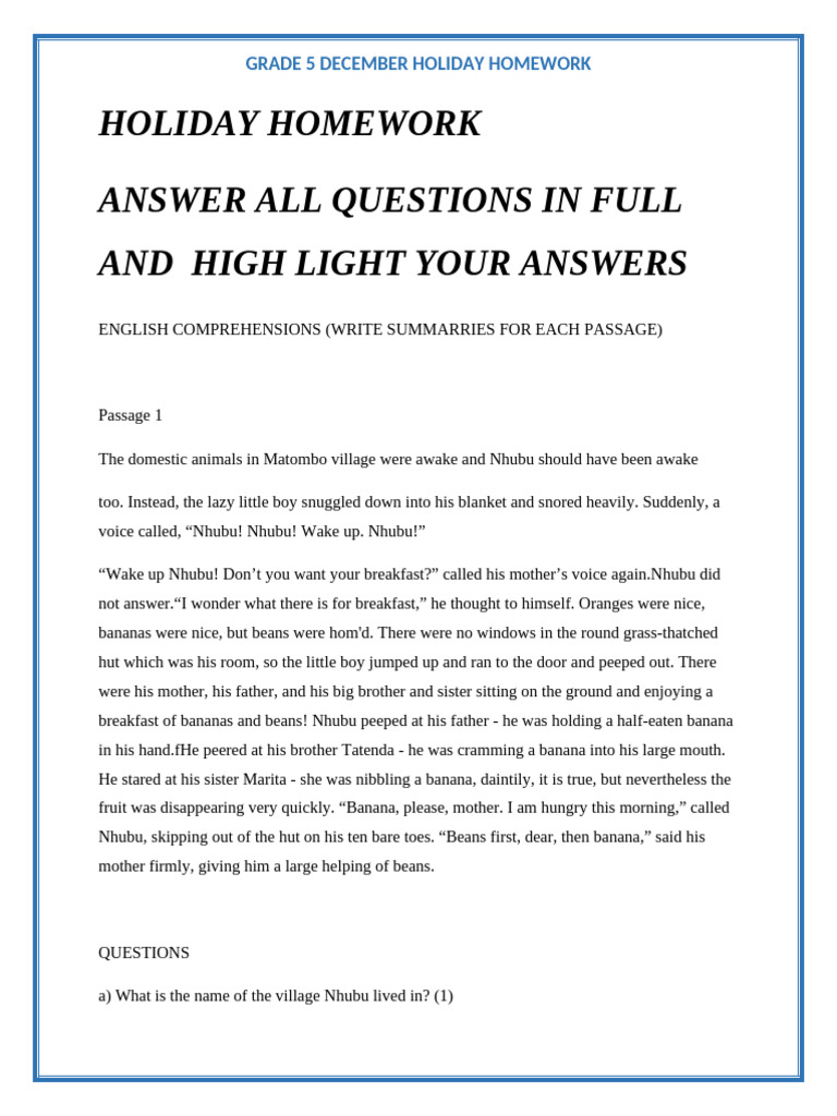 Grade 5 3RD Term Homework | PDF | Agriculture | Soil