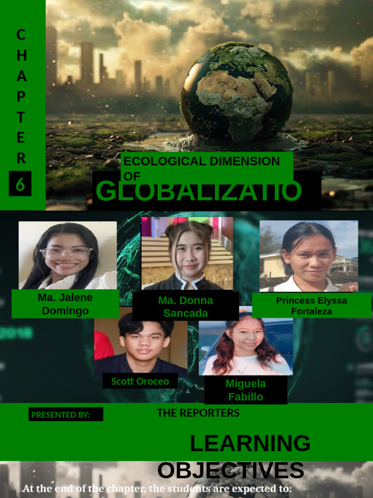 Chapter 6 Ecological Dimension of Globalization | PDF | Sustainability ...