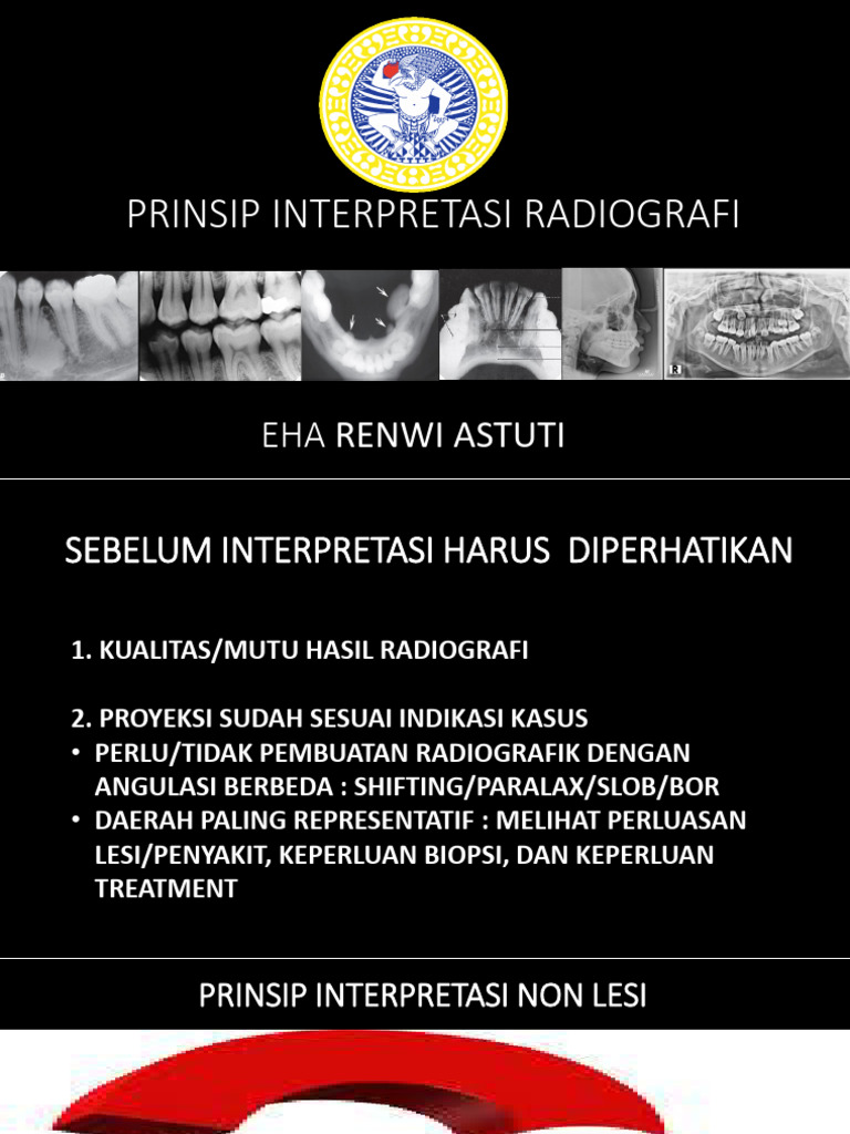 Prinsip Interpretasi Radiografi 2020 | PDF