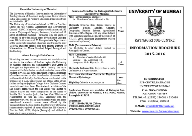 Information Brouchure | PDF
