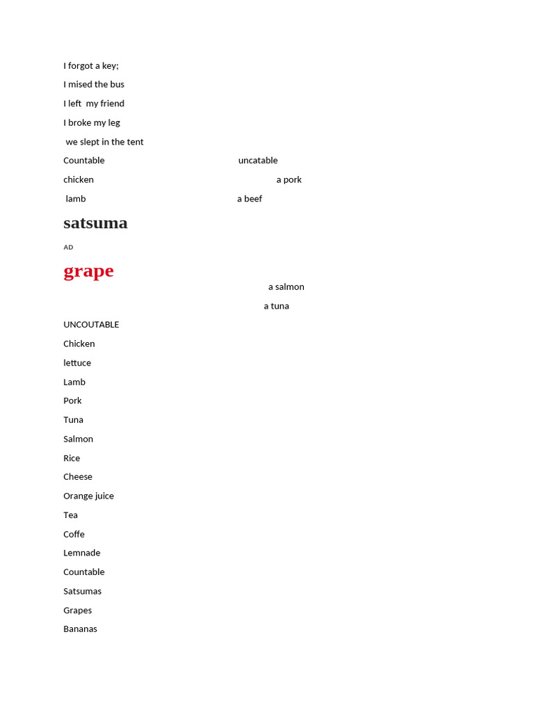 Grape: Satsuma | PDF