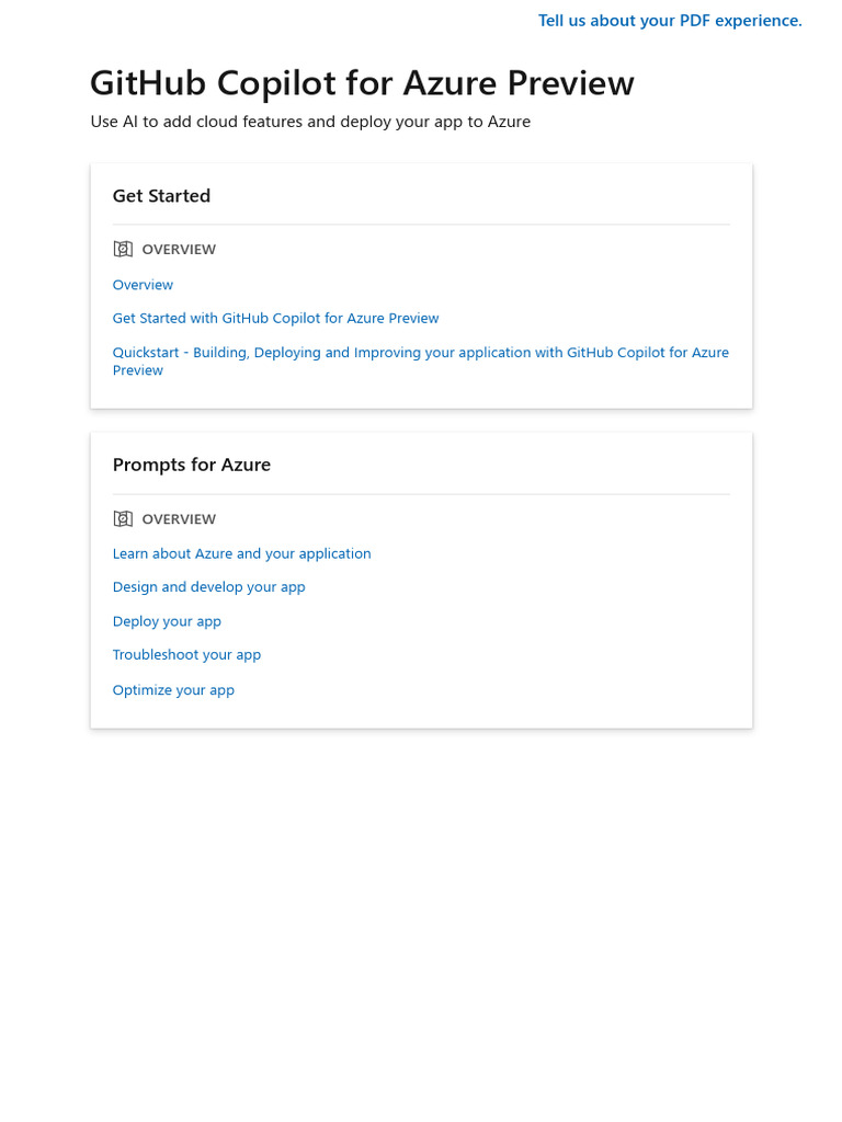 Azure Developer Github Copilot Azure | PDF | Microsoft Azure | Command Line Interface