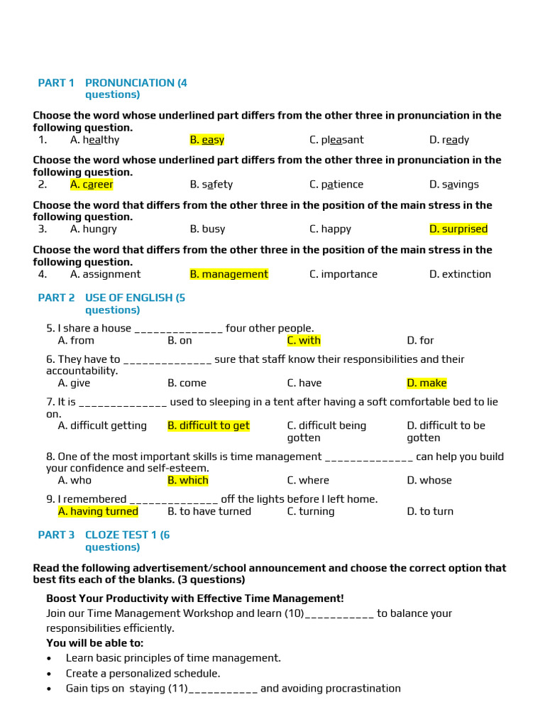 G11- Tiếng Anh 11 i-Learn Smart World - Luyện tập - Unit 8 (2025 Format) - 1 | PDF | Homework ...