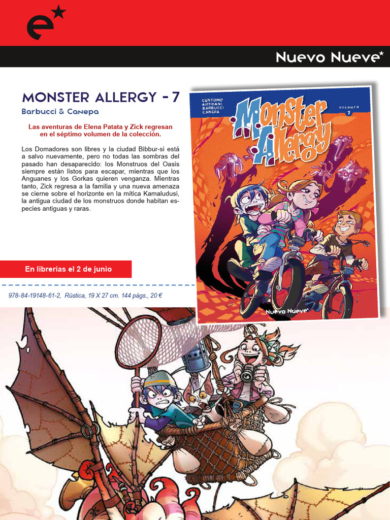 Fichas Novedades Nuevo Nueve Junio 2025 | PDF | Cómics | Caricaturas