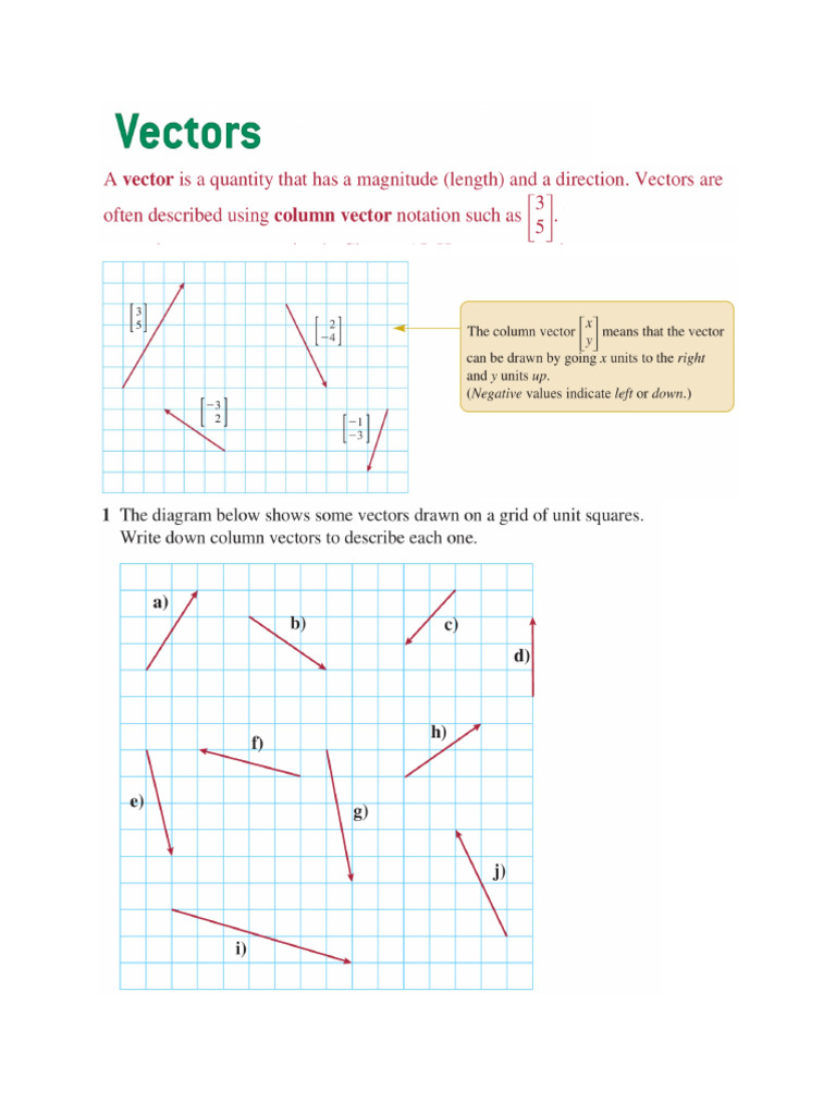 02 Vectors | PDF