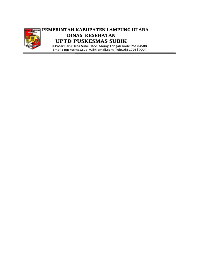 Kop PKM Subik | PDF