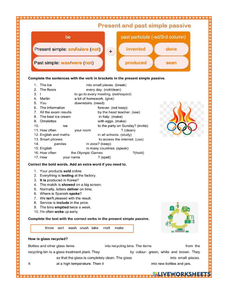 Basic Passive Practice 4ESO | PDF