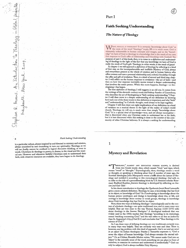 2. Faith Seeking Understanding | PDF