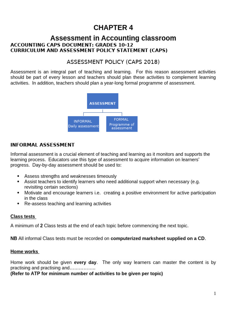 ACCD 512 - Unit 4 - CHAPTER 4 READER ADJUSTED | PDF | Educational ...