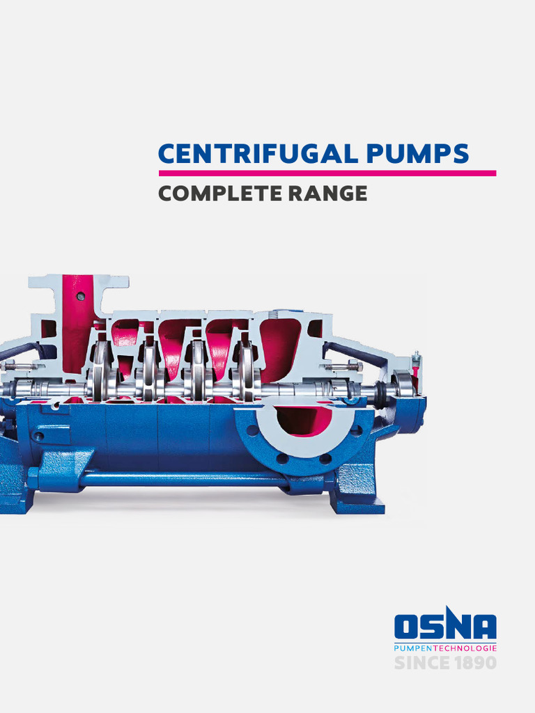 OSNA_-Centrifugal-Pumps-Complete-Range | PDF | Pump | Bearing (Mechanical)