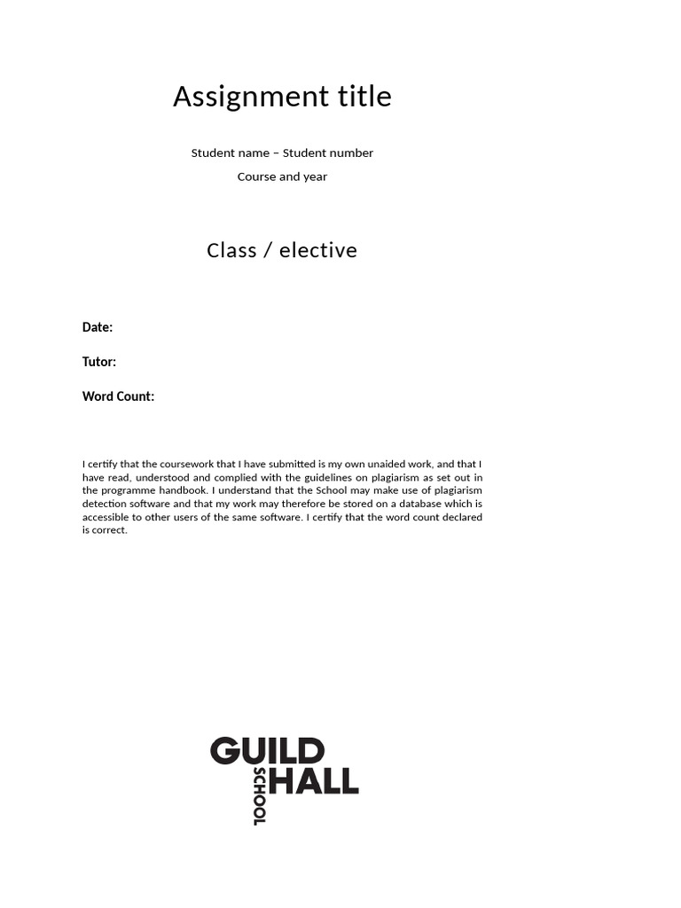 Essay Template With Comments 2020 | PDF | Citation | Plagiarism