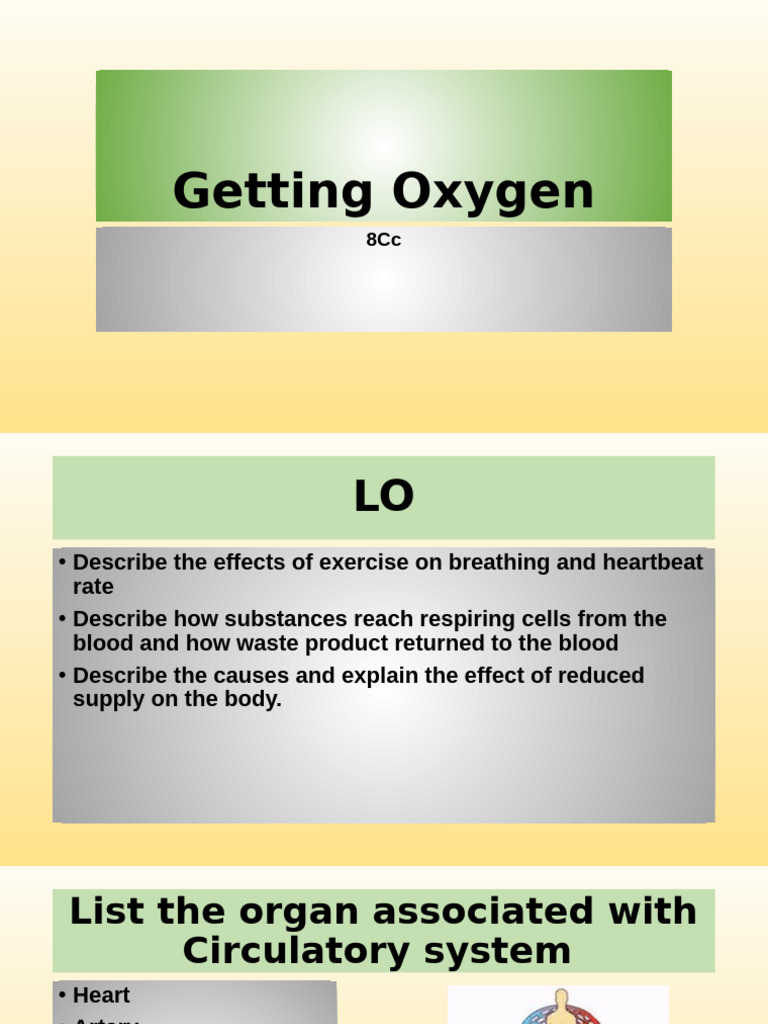 Effects of Oxygen on Breathing & Health | PDF | Blood | Heart