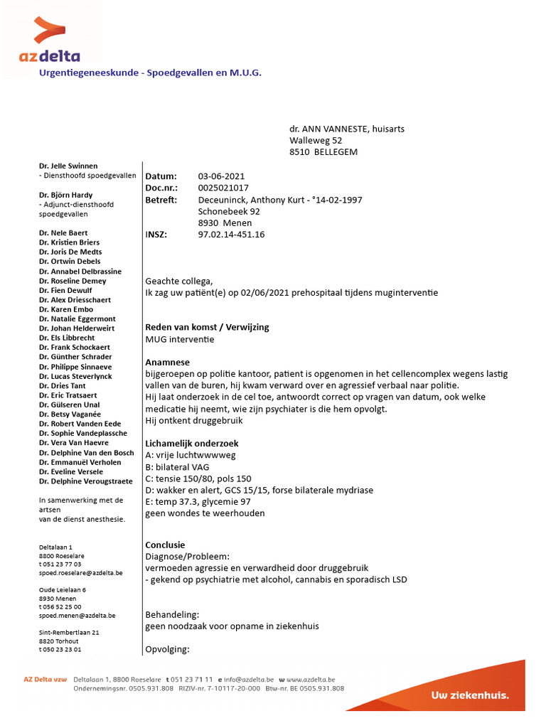 SEH - Spoedeisende Hulp - 0025021017 - 3 - 06 - 2021 | PDF