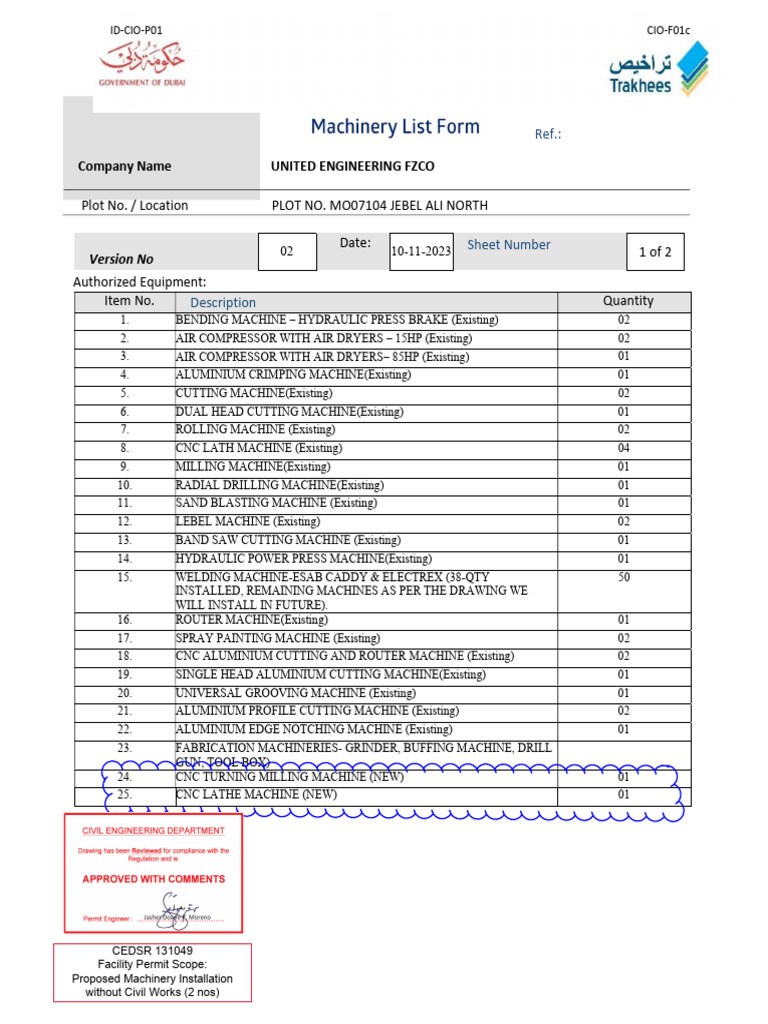 22.lay Out Approved Lay Out | PDF | Welding | Construction