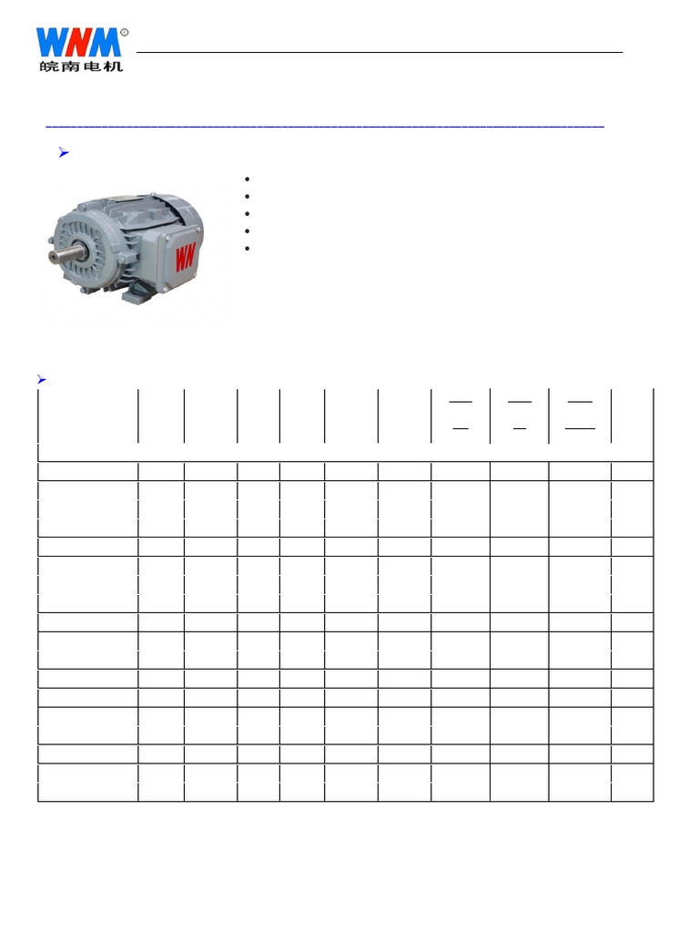 Yx3 Iec Ac Electric Motor Specifications | PDF | Electric Motor ...