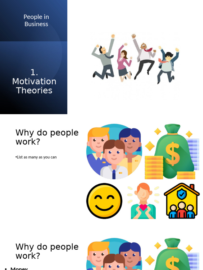 People in Business Motivation Theories | PDF | Motivation | Motivational