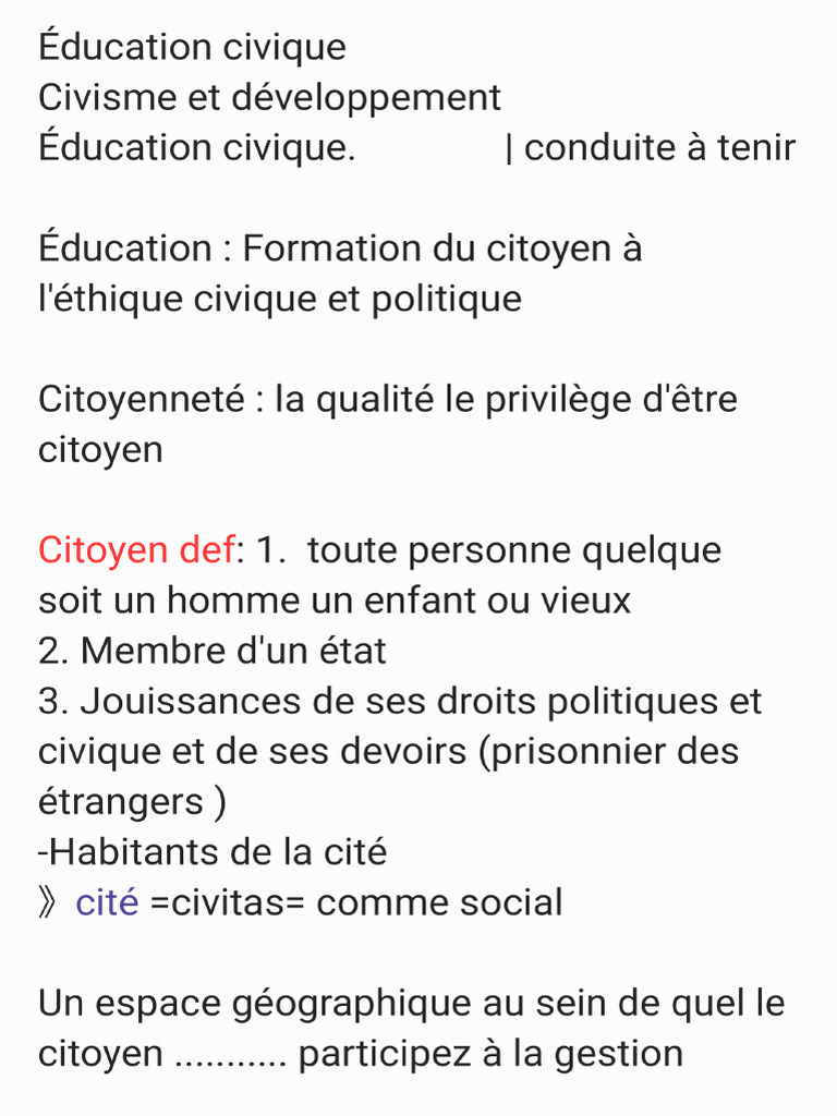 Éducation À La Citoyenneté - 241209 - 205628 | PDF