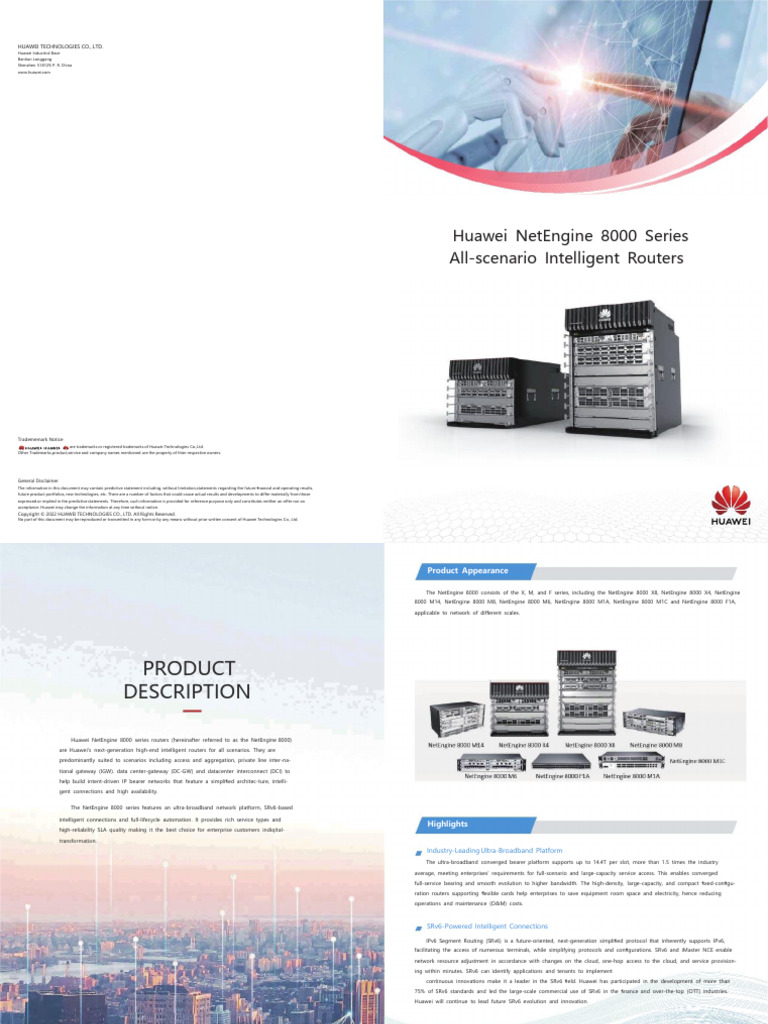 Huawei NetEngine 8000 Series Overview | PDF | I Pv6 | Computer Network