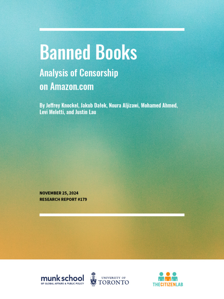 Censorship of Banned Books on Amazon | PDF | Censorship | United Arab ...