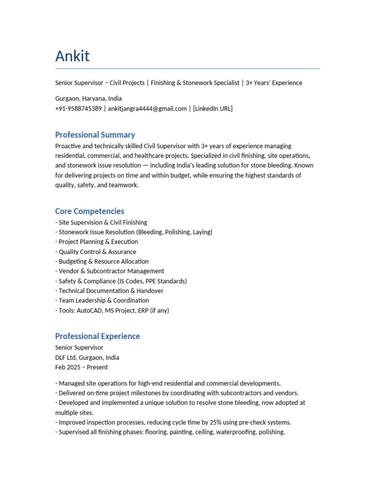 Ankit_Modern_Resume_2025 (1) | PDF