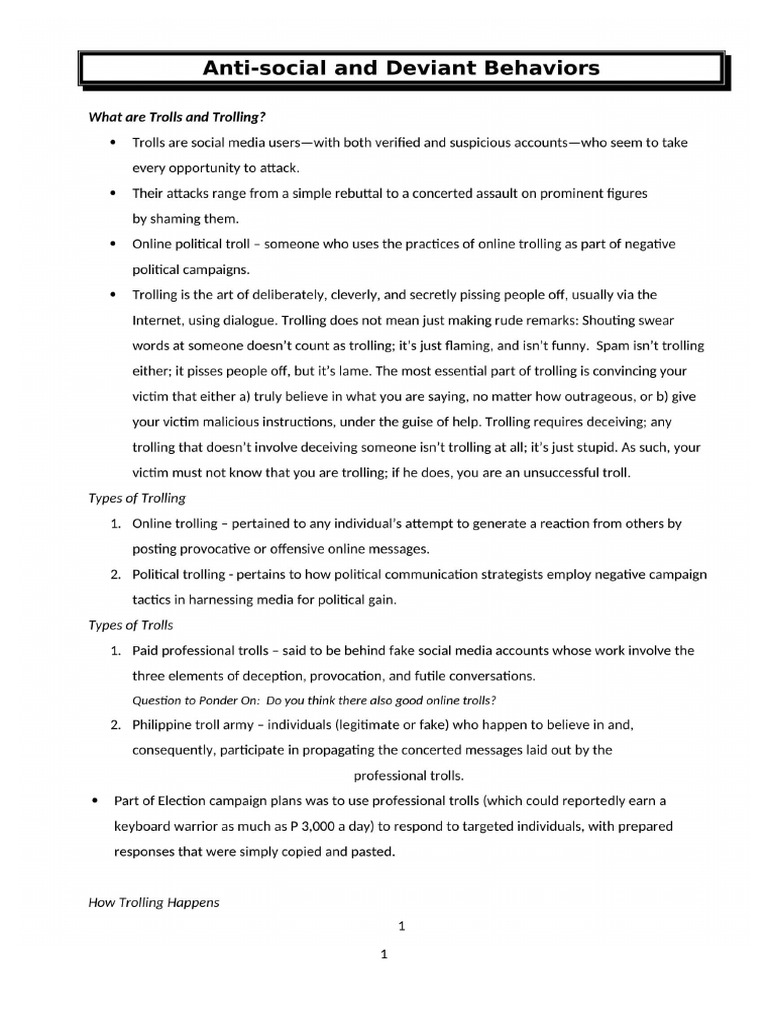 Anti-social-and-Deviant-Behaviors-for-students | PDF